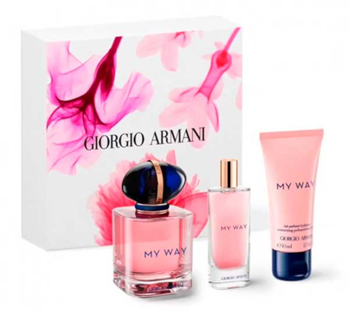 Giorgio Armani My Way 90ml Eau de Parfum +15ml Eau de Parfum + 50ml ...